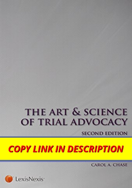 PDF The Art and Science of Trial Advocacy