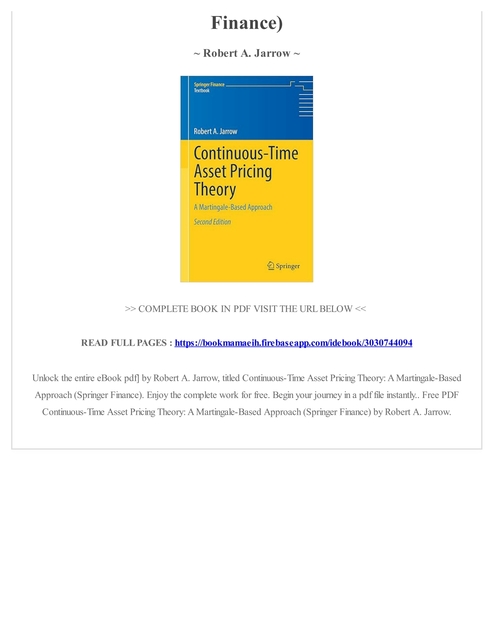 Finance)~ Robert A. Jarro